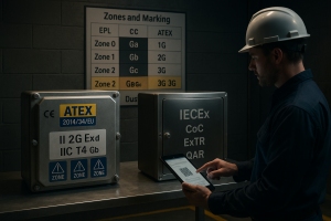 ATEX vs IECEx vs NEC: Zones, Markings, and Compliance