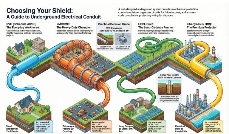 Underground Electrical Conduit: Types & NEC Burial Depth